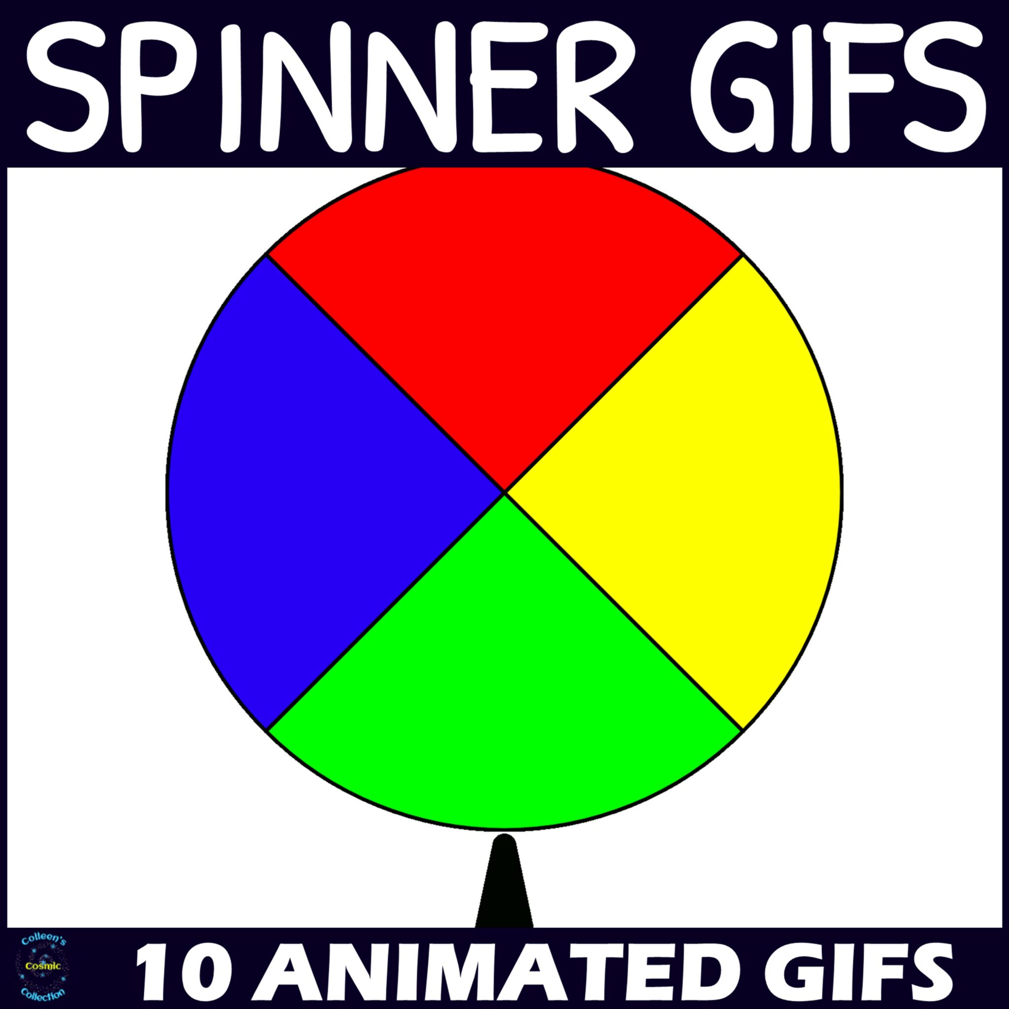 Animated GIF Color Spinners Clipart BUNDLE | Made By Teachers