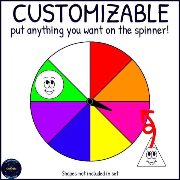 Customizable Spinner GIFs Clipart – 8 Colors | Made By Teachers