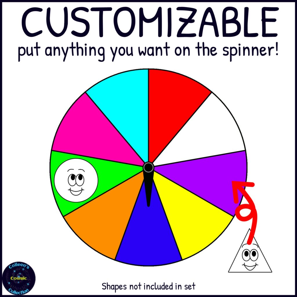 Customizable Spinner GIFs Clipart – 9 Colors | Made By Teachers