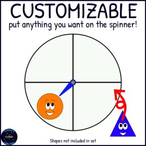 Customizable Spinner GIFs Clipart – 4 Sections | Made By Teachers