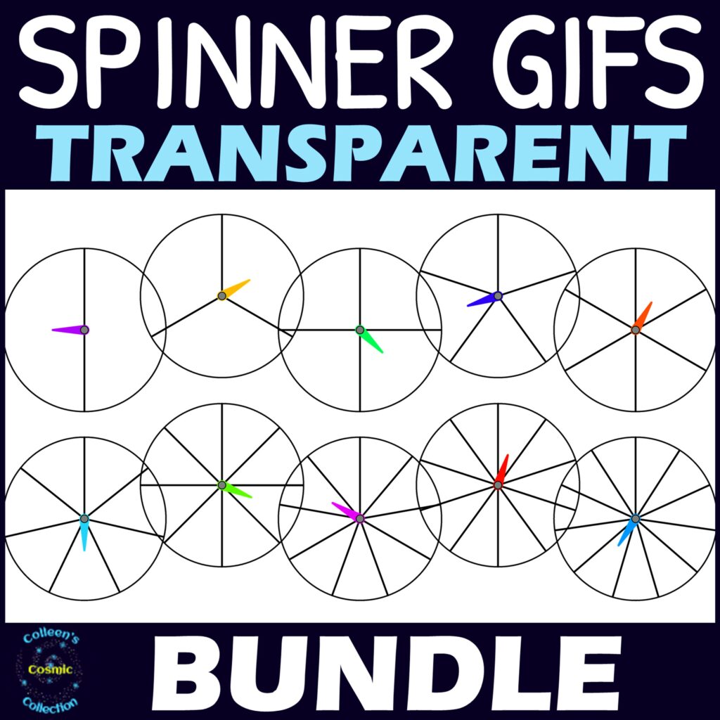 Animated GIF Transparent Customizable Spinners Clipart BUNDLE | Made By ...