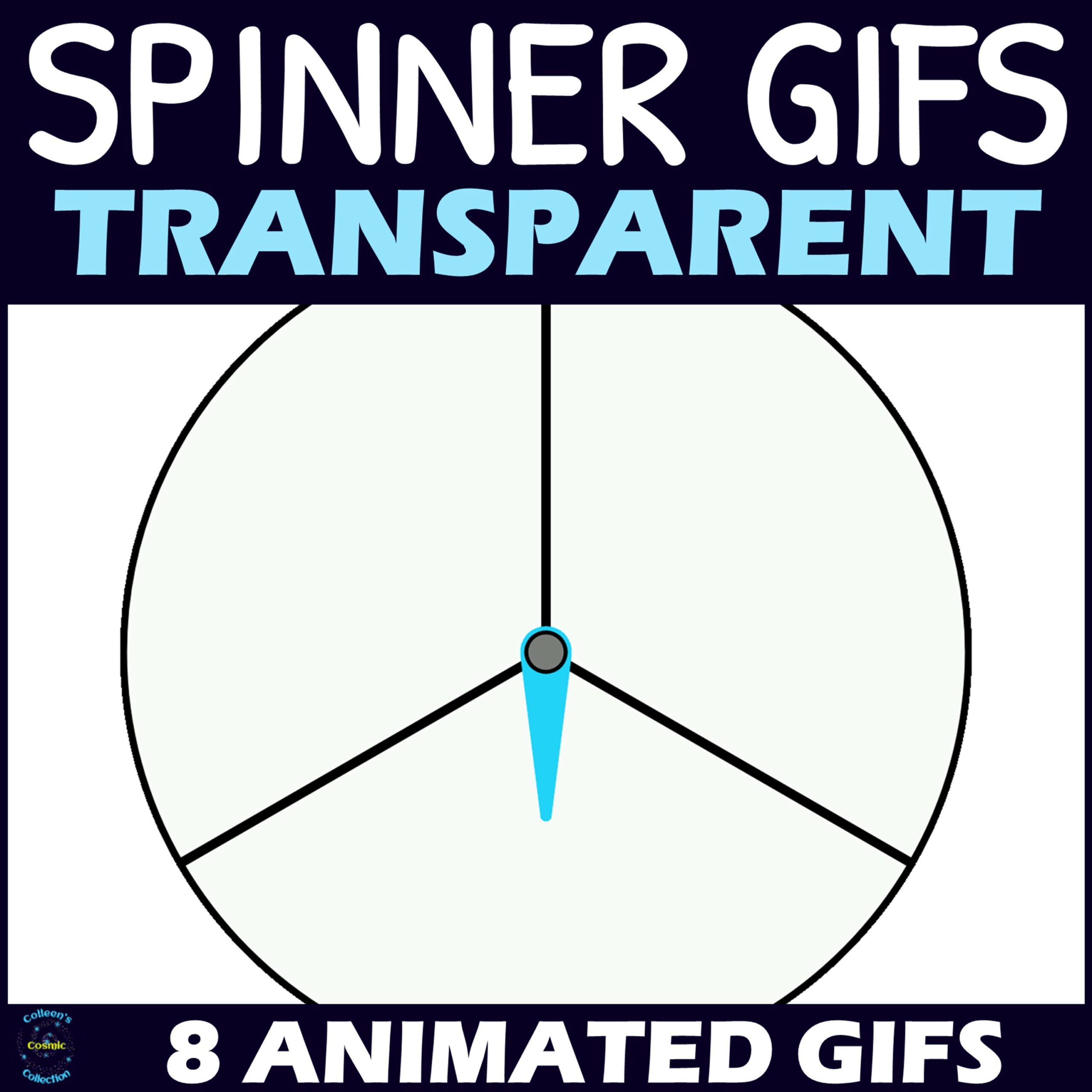 Animated GIF Spinners Clipart – 3 Colours | Made By Teachers