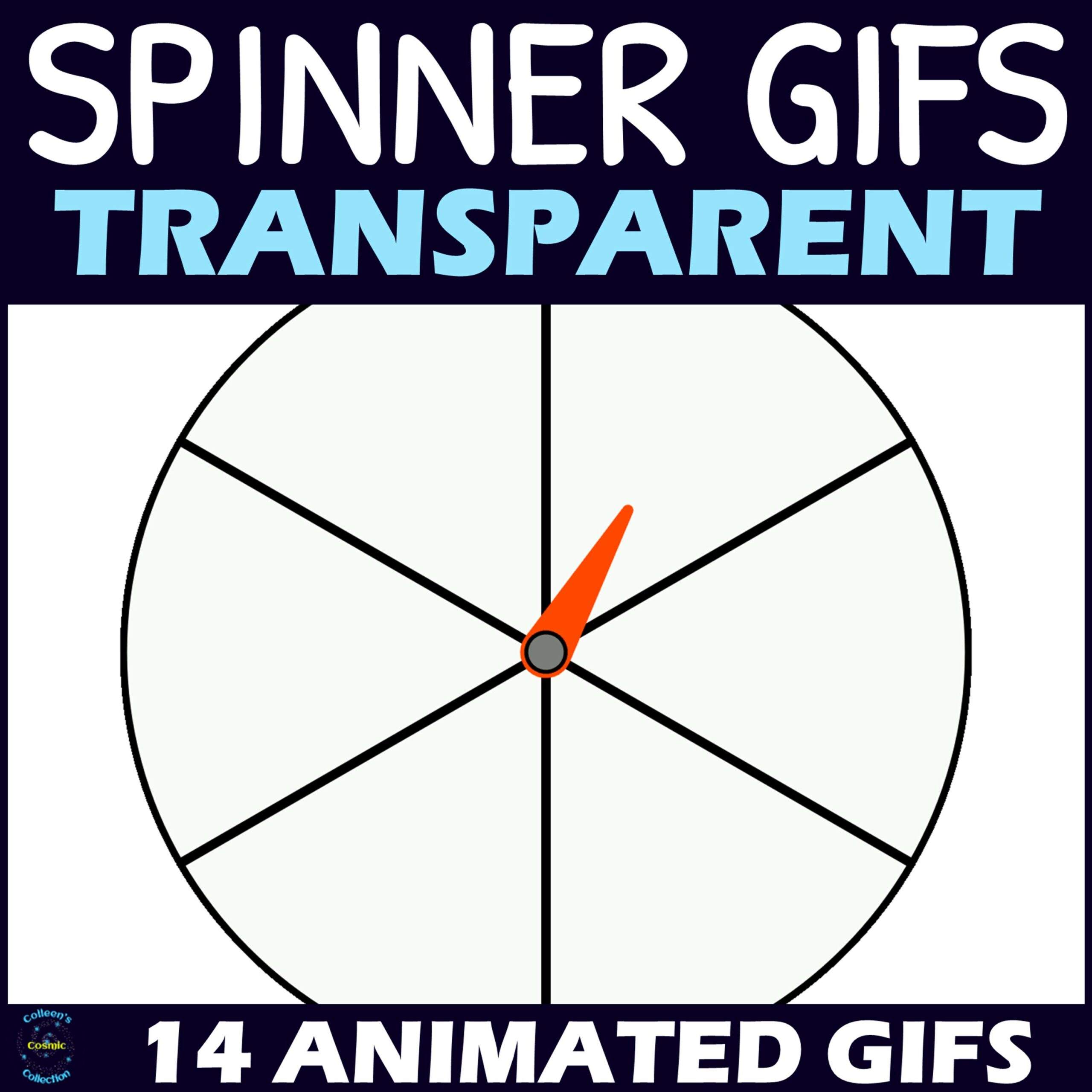 Spinners GIFs Clipart – Numbers 1-12 | Made By Teachers