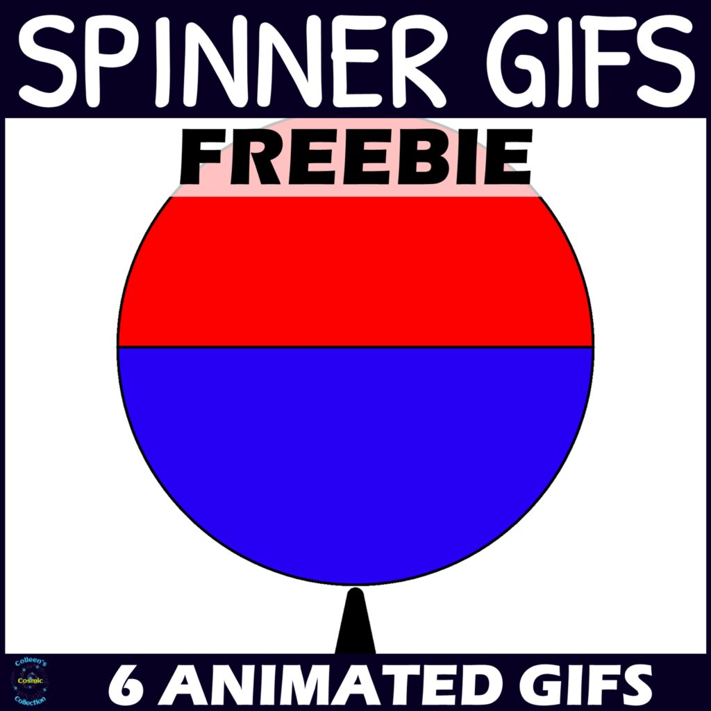 Animated GIF Spinners Clipart – 2 Colours – FREE | Made By Teachers