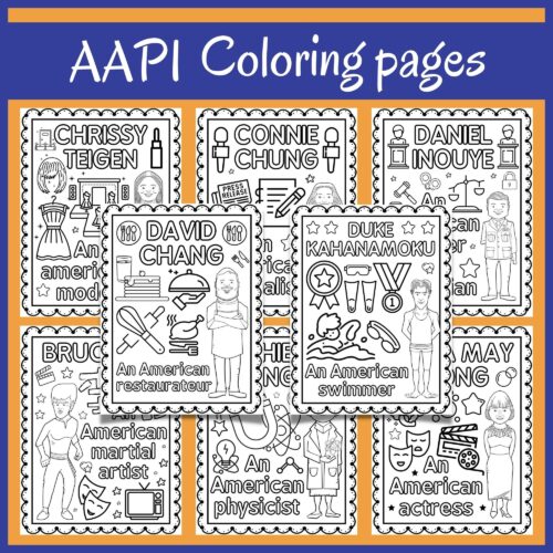 AAPI Heritage Month Bundle | Coloring pages | word Search | Flashcards ...