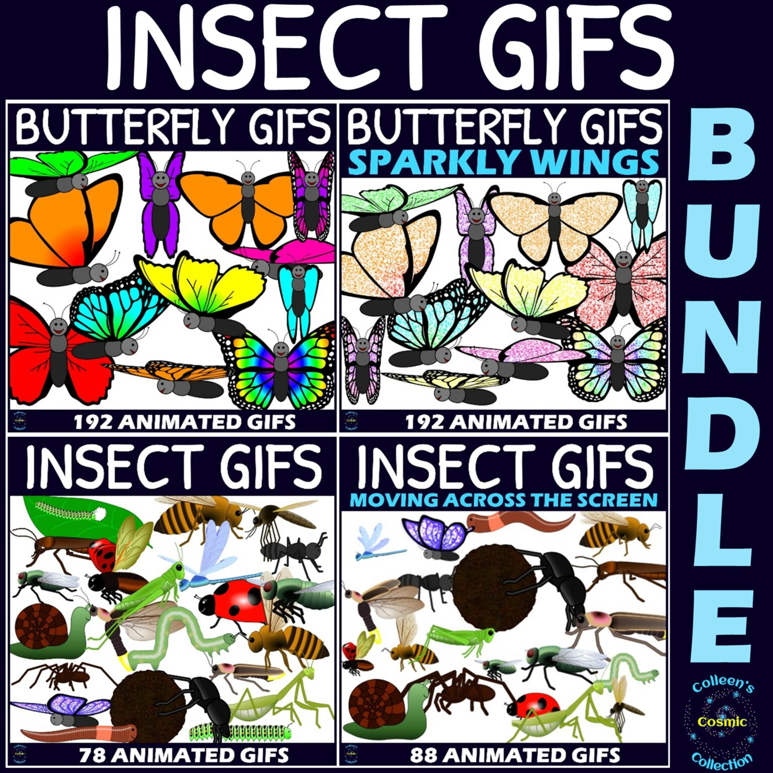 Insect GIFs Clipart BUNDLE - Animated Bugs Clip Art | Made By Teachers
