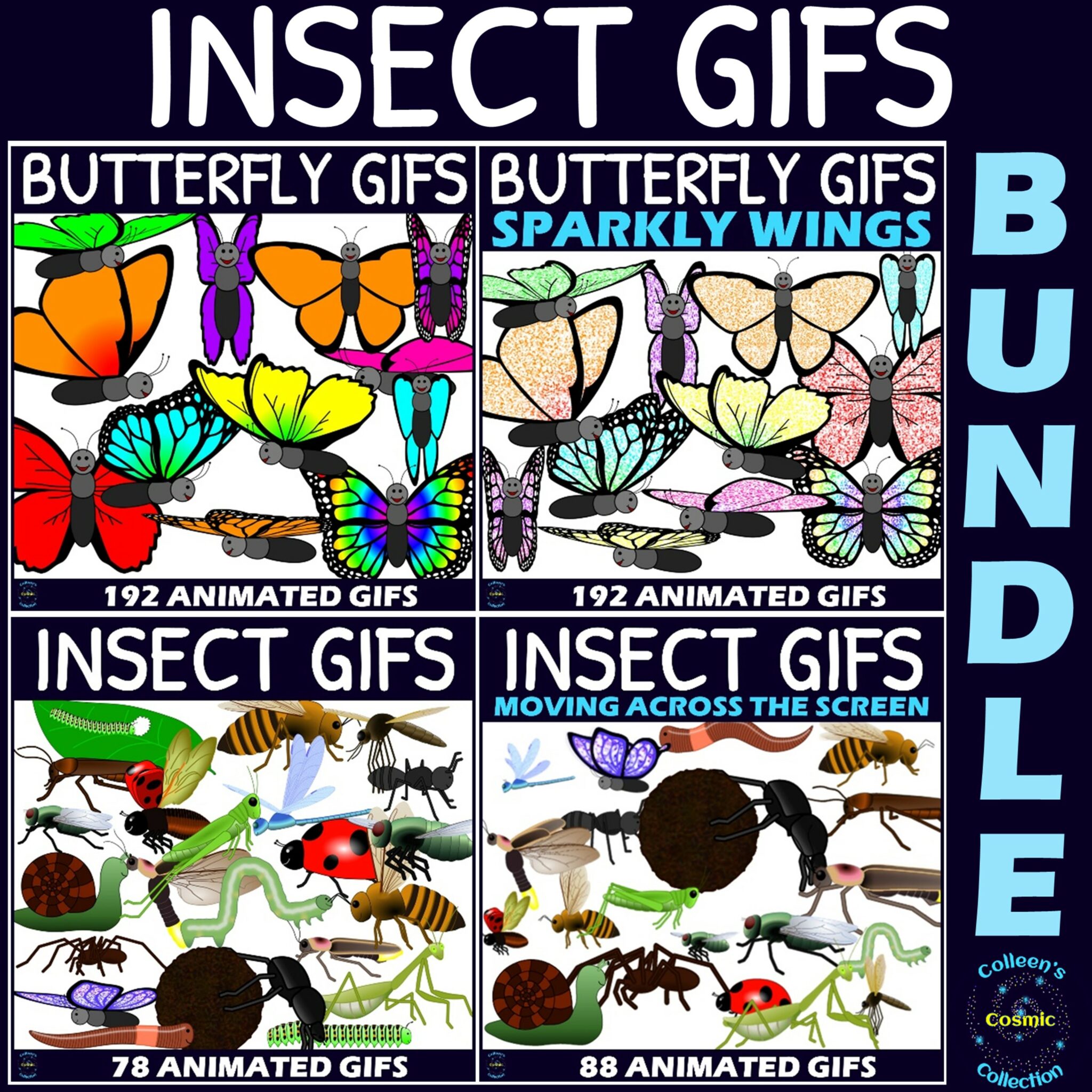 Insect GIFs Clipart BUNDLE - Animated Bugs Clip Art | Made By Teachers
