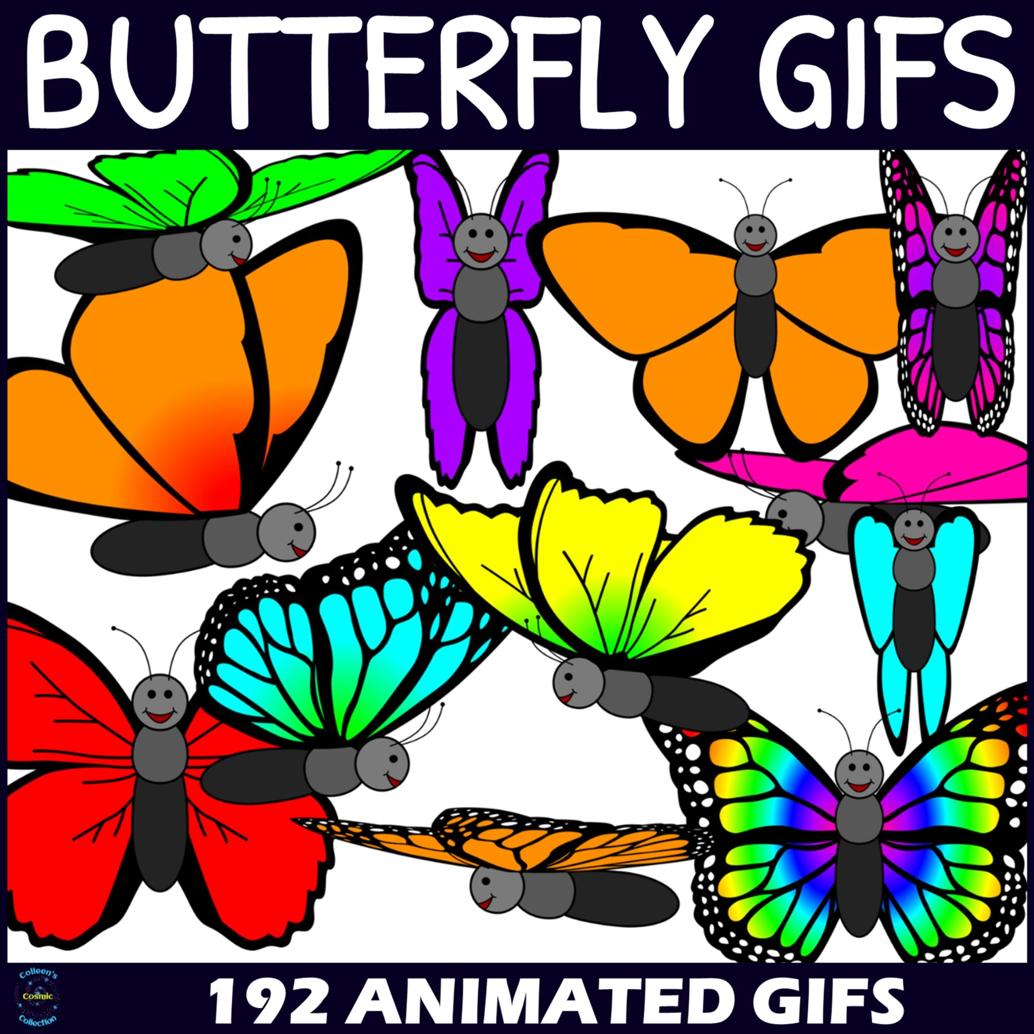 Animated GIF Butterfly Clipart | Made By Teachers