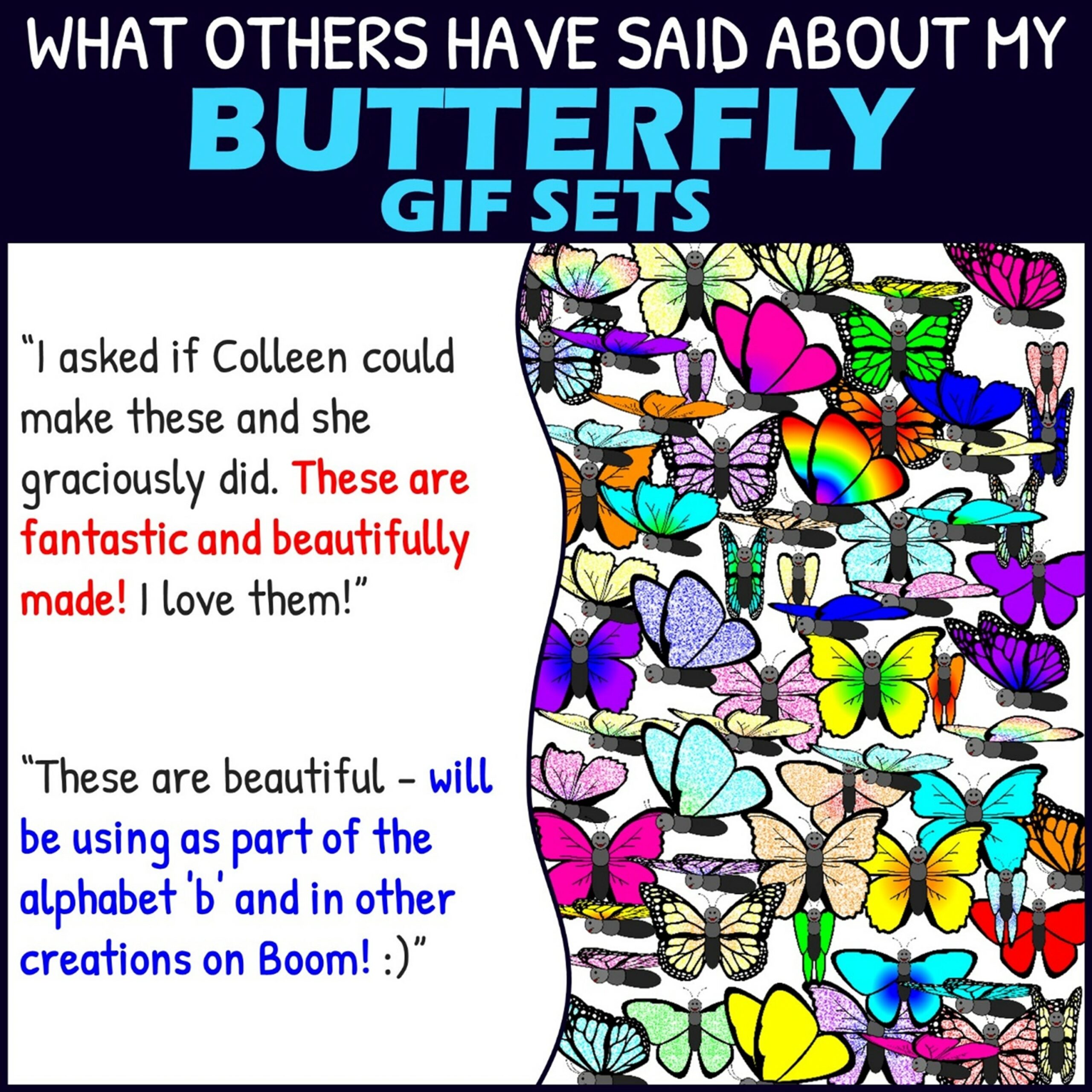 Animated GIF Butterfly Clipart | Made By Teachers