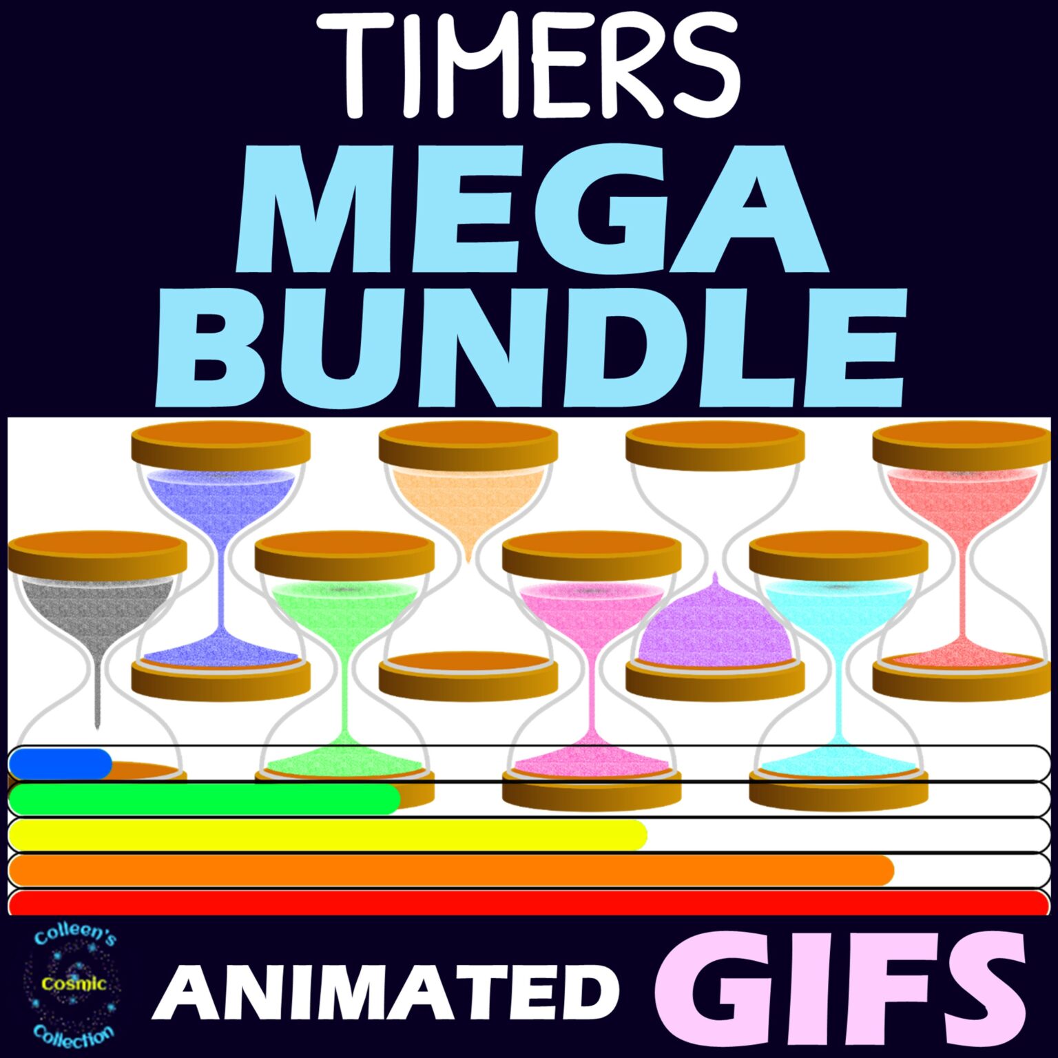 Animated GIF Timers Clipart MEGA BUNDLE | Made By Teachers