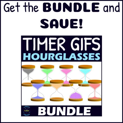 Hourglass GIFs Timers Clipart – Green sand timers | Made By Teachers