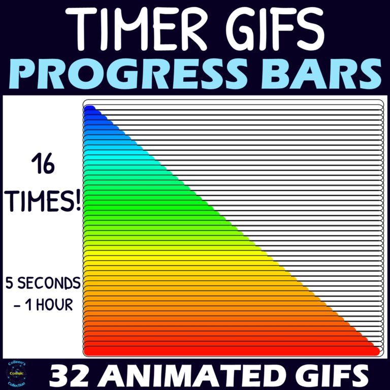 Animated GIF Timers Clipart MEGA BUNDLE | Made By Teachers