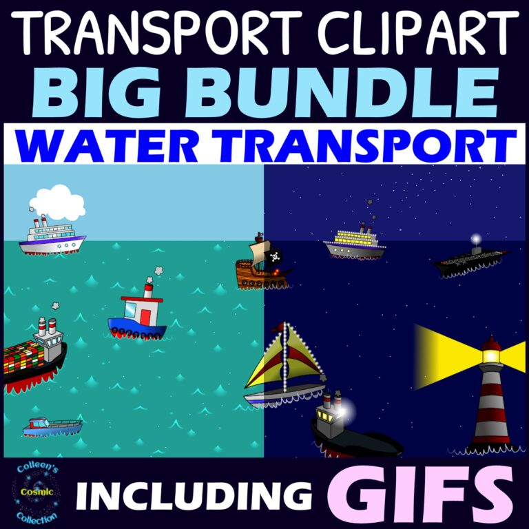 Water Transport Clipart BIG BUNDLE – Save 30% | Made By Teachers