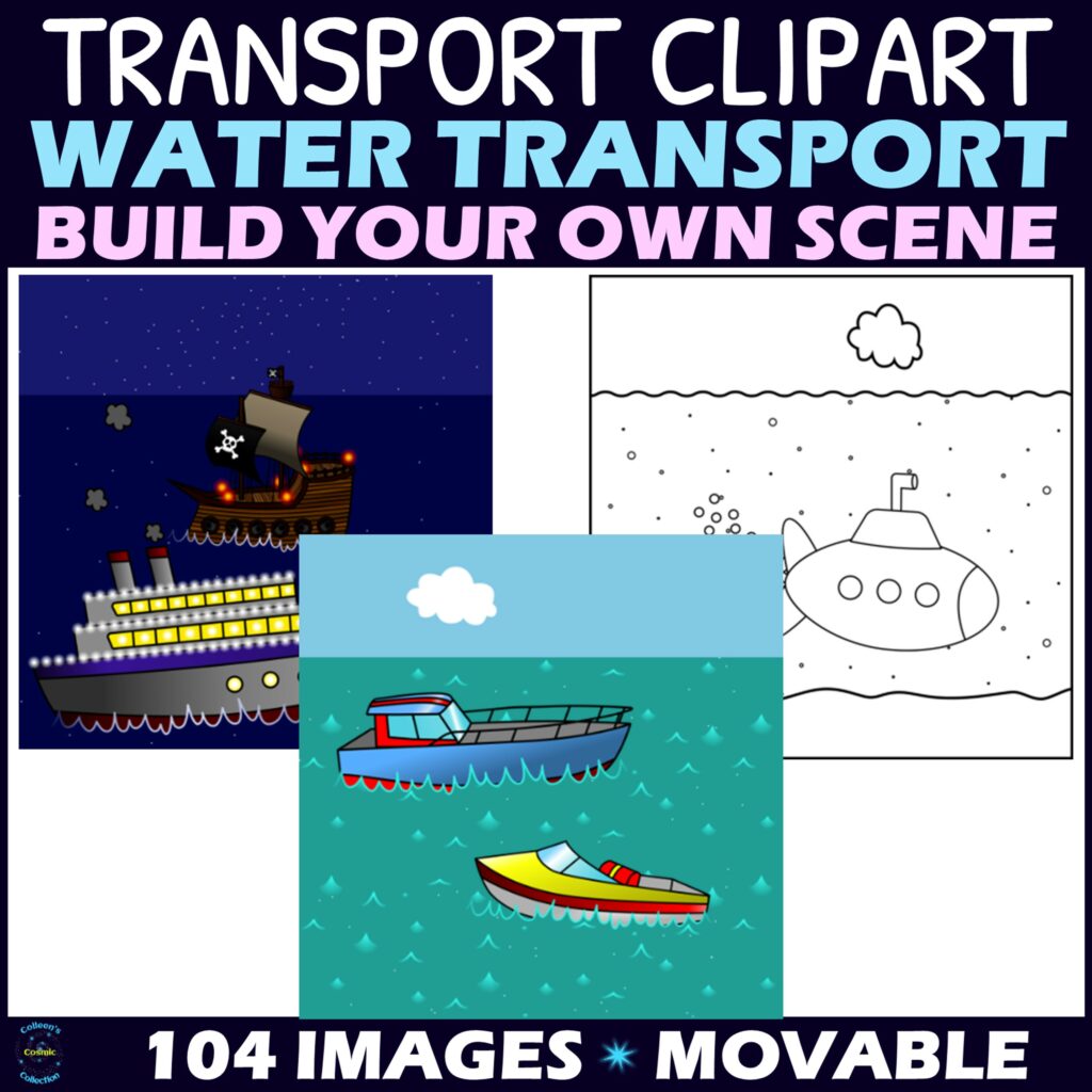 Water Transport Clipart BIG BUNDLE – Save 30% | Made By Teachers
