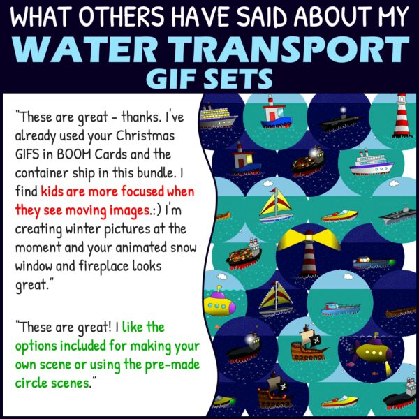 Build Your Own Scene Water Transport GIFs | Made By Teachers