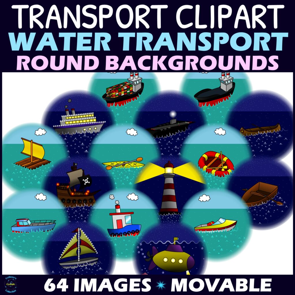 Water Transport Clipart BIG BUNDLE – Save 30% | Made By Teachers