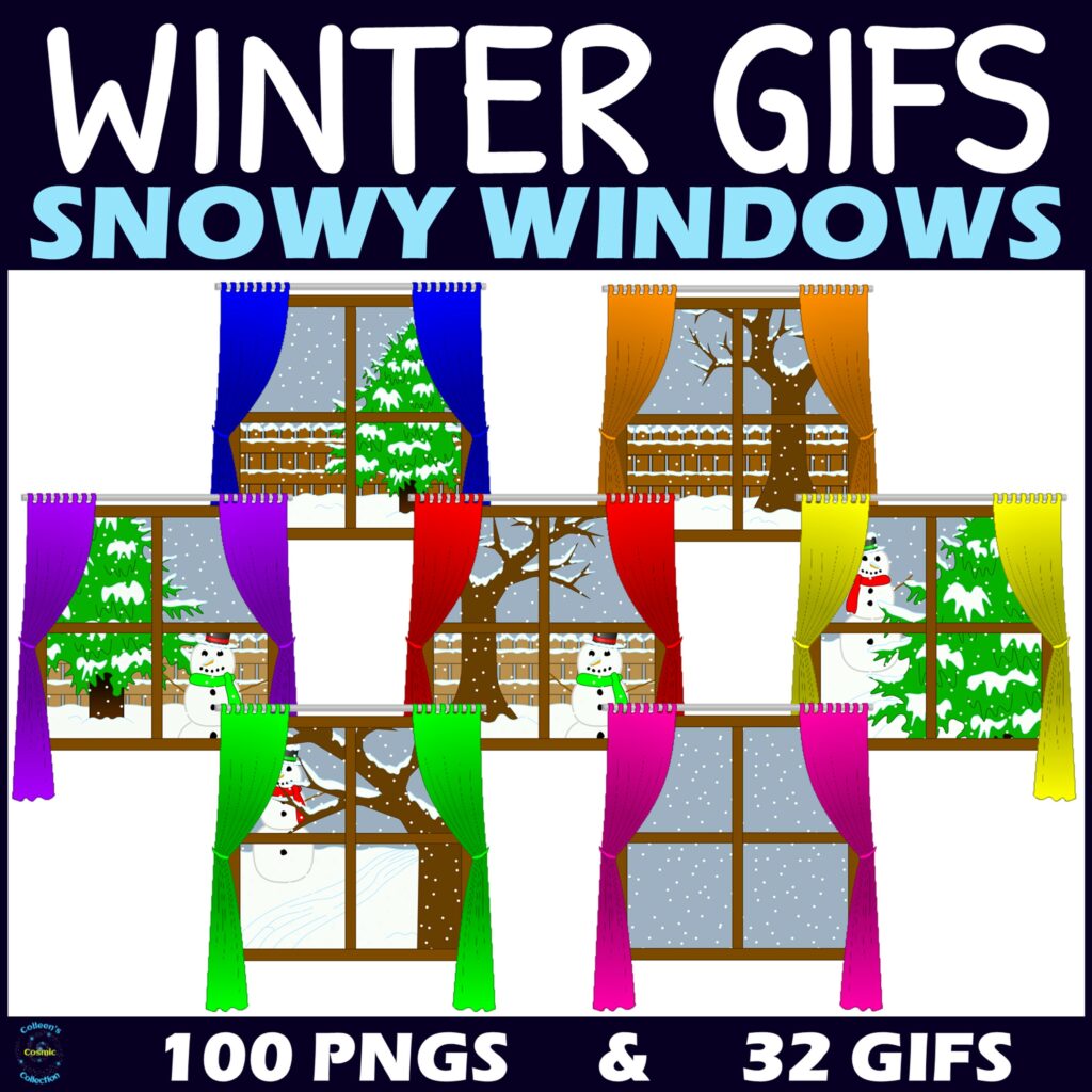 Winter Snowy Windows GIFs | Made By Teachers