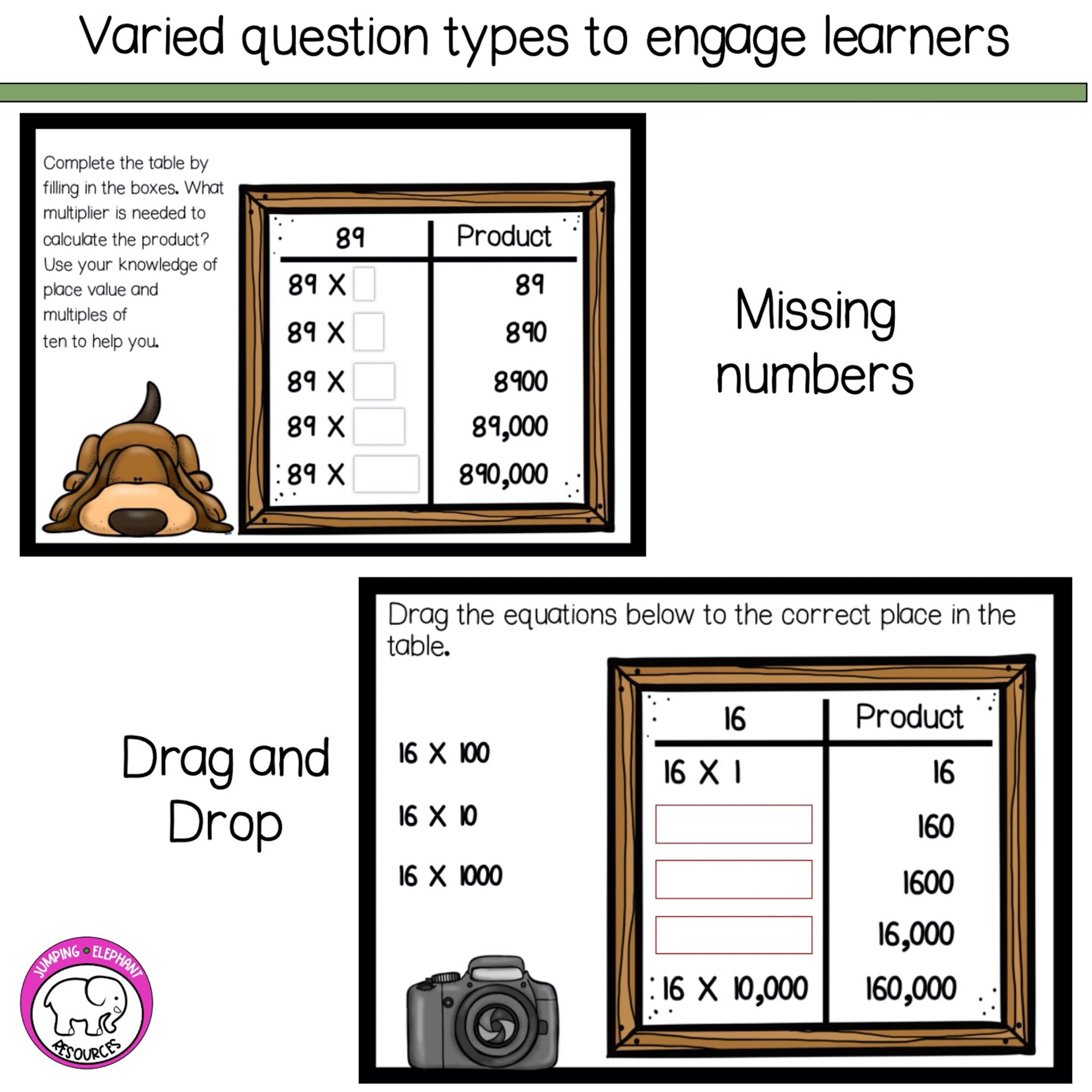 Multiplication Patterns with Powers of Ten Boom Cards | Made By Teachers