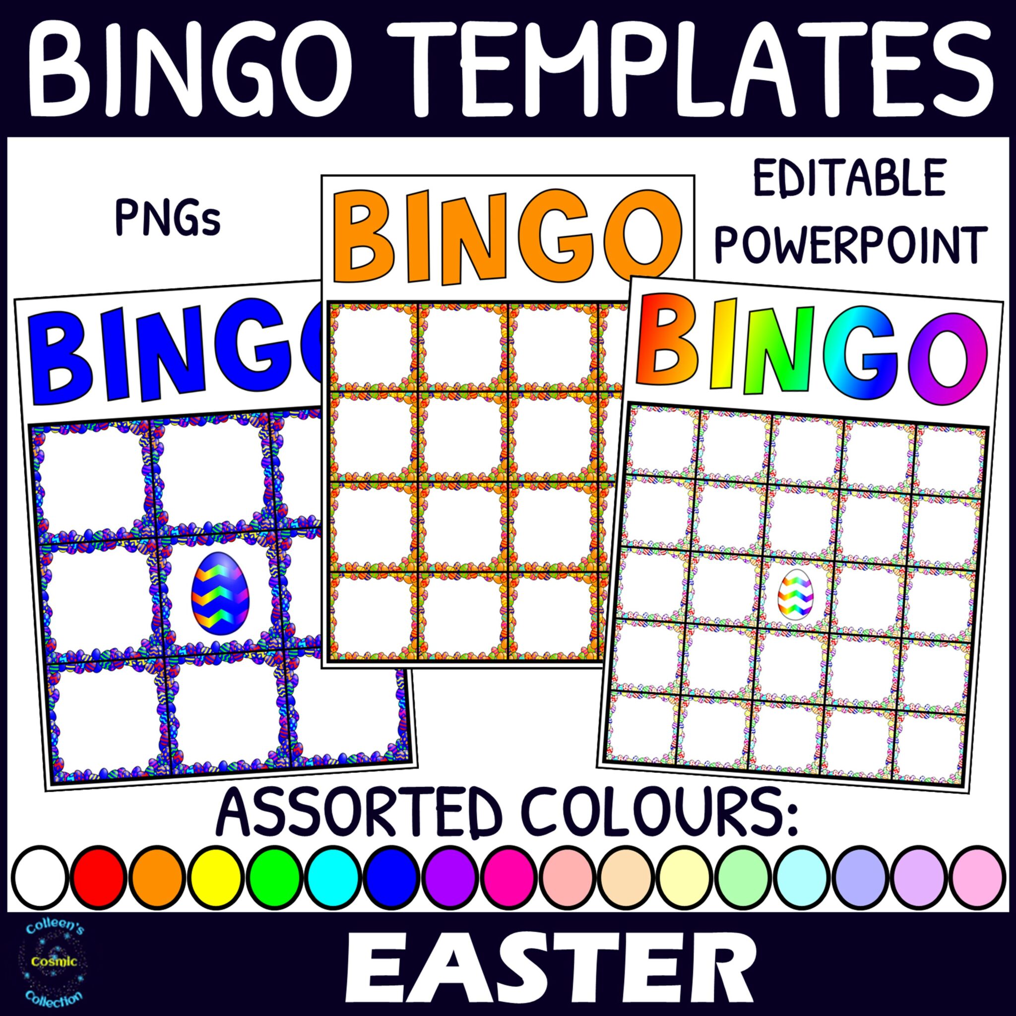 Easter Bingo Game Templates - Commercial and Personal Use - 1 - Made By ...