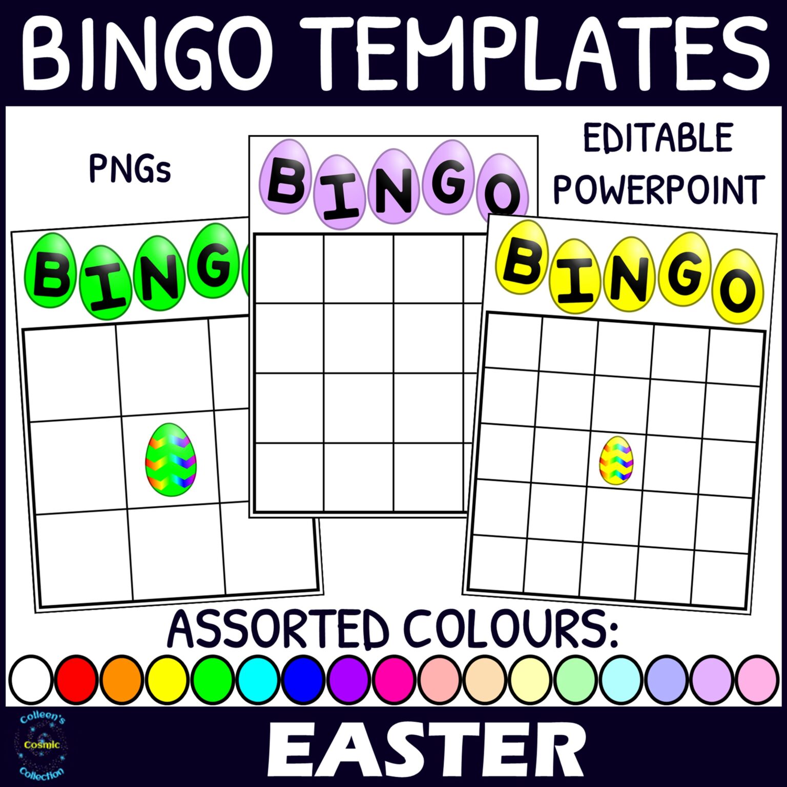 Easter Bingo Game Templates - Commercial and Personal Use - 2 | Made By ...