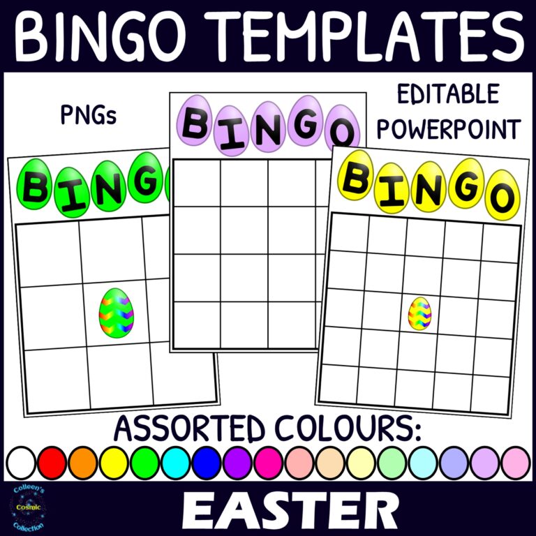 Easter Bingo Game Templates - Commercial and Personal Use - 2 | Made By ...