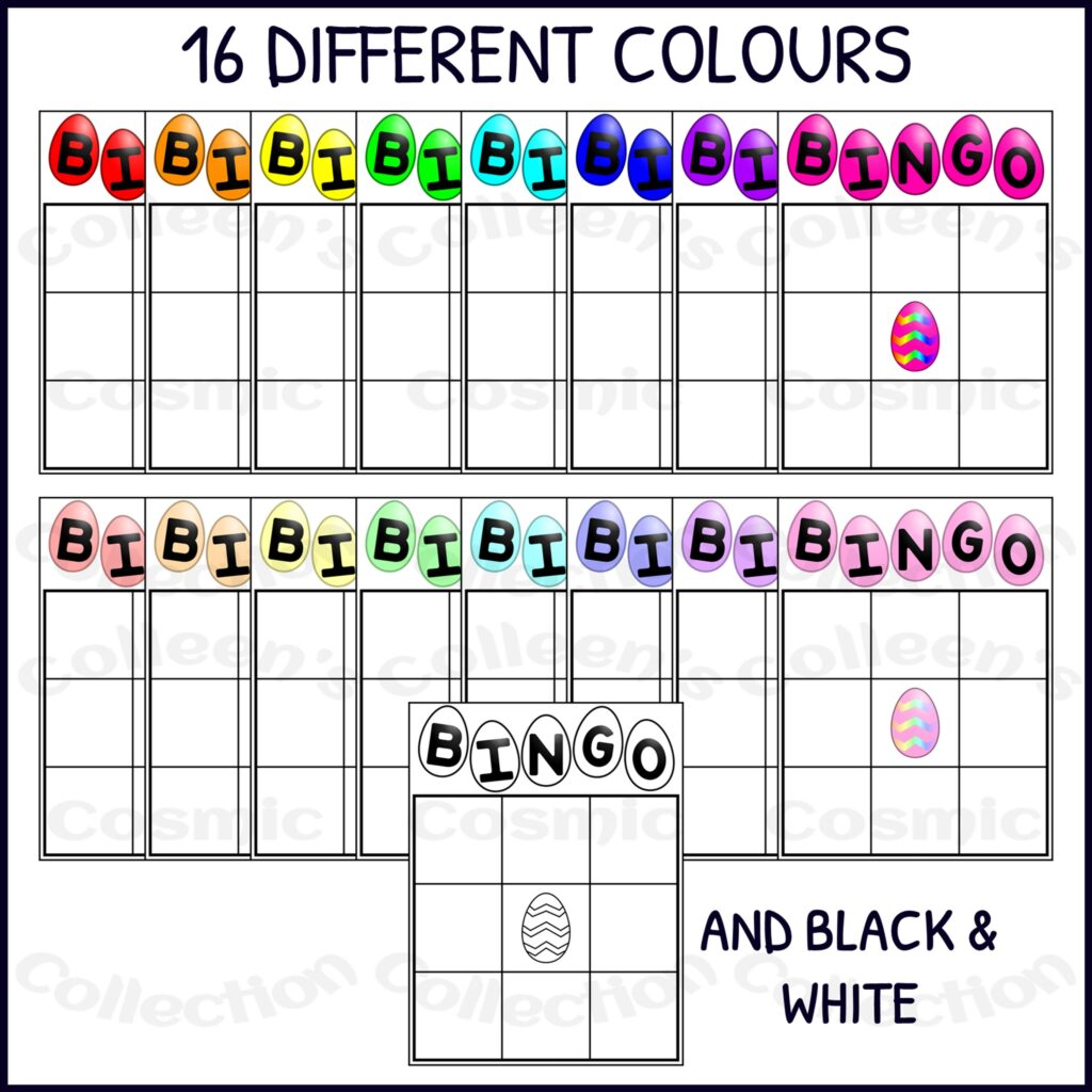 Easter Bingo Game Templates - Commercial and Personal Use - 2 | Made By ...