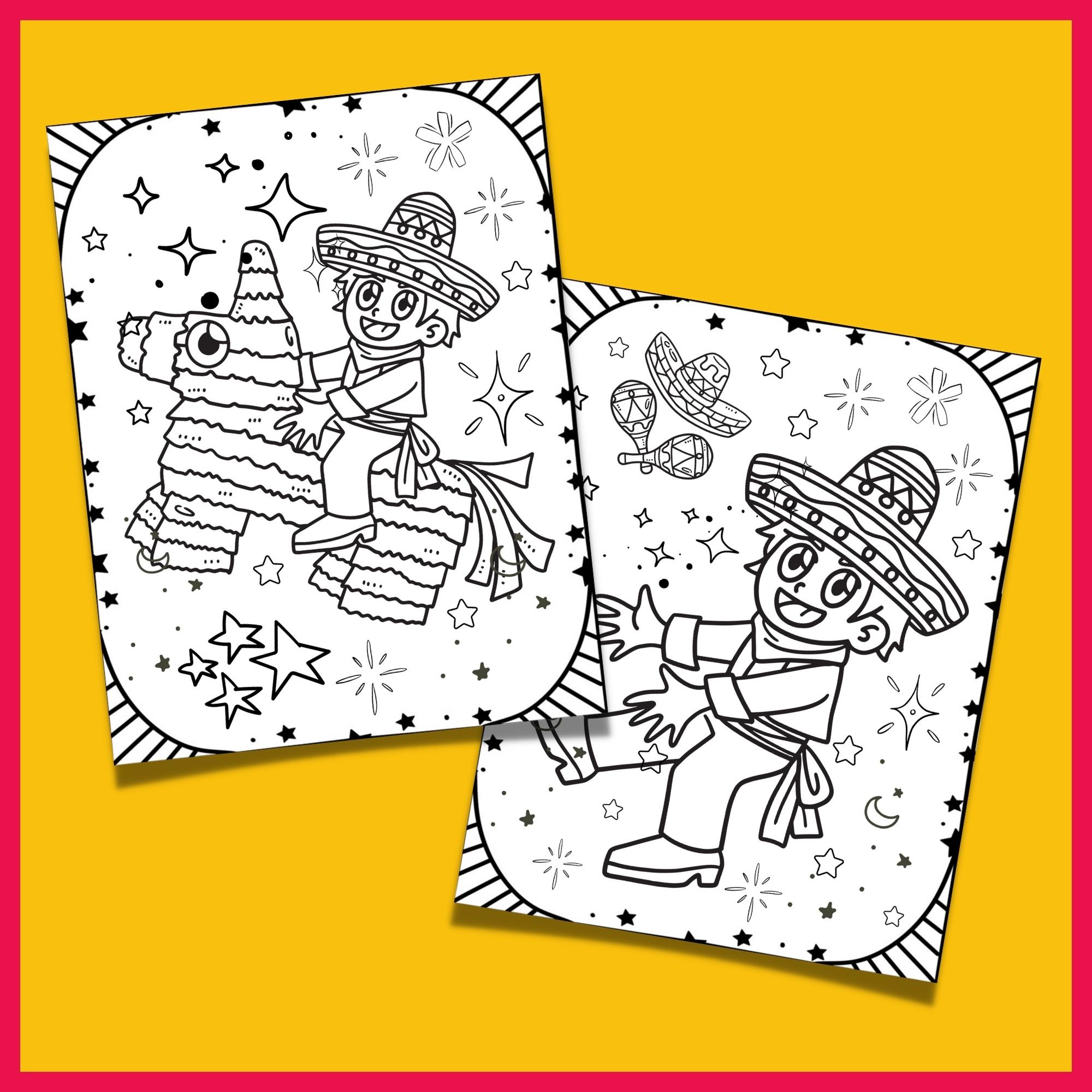 Cinco De Mayo Coloring Pages | 30 Cinco De Mayo Coloring Sheets | Made ...