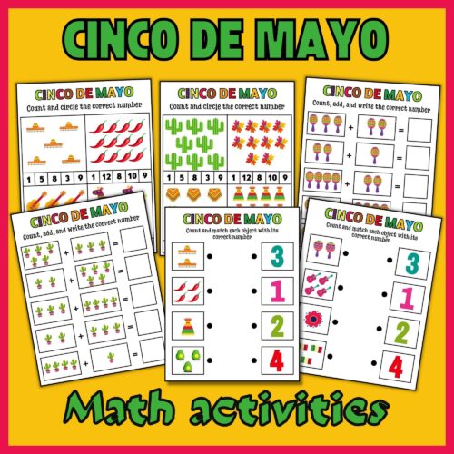Cinco de Mayo Math Activities | Cinco de Mayo Fiesta Math Activity ...