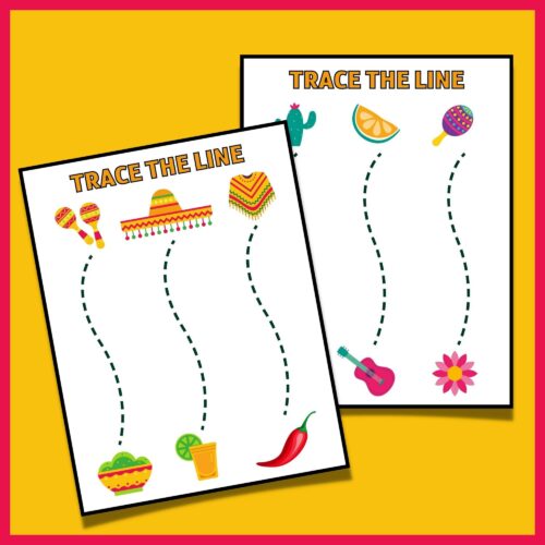 Cinco de Mayo Fine Motor Tracing Skills Worksheet Tracing Lines ...