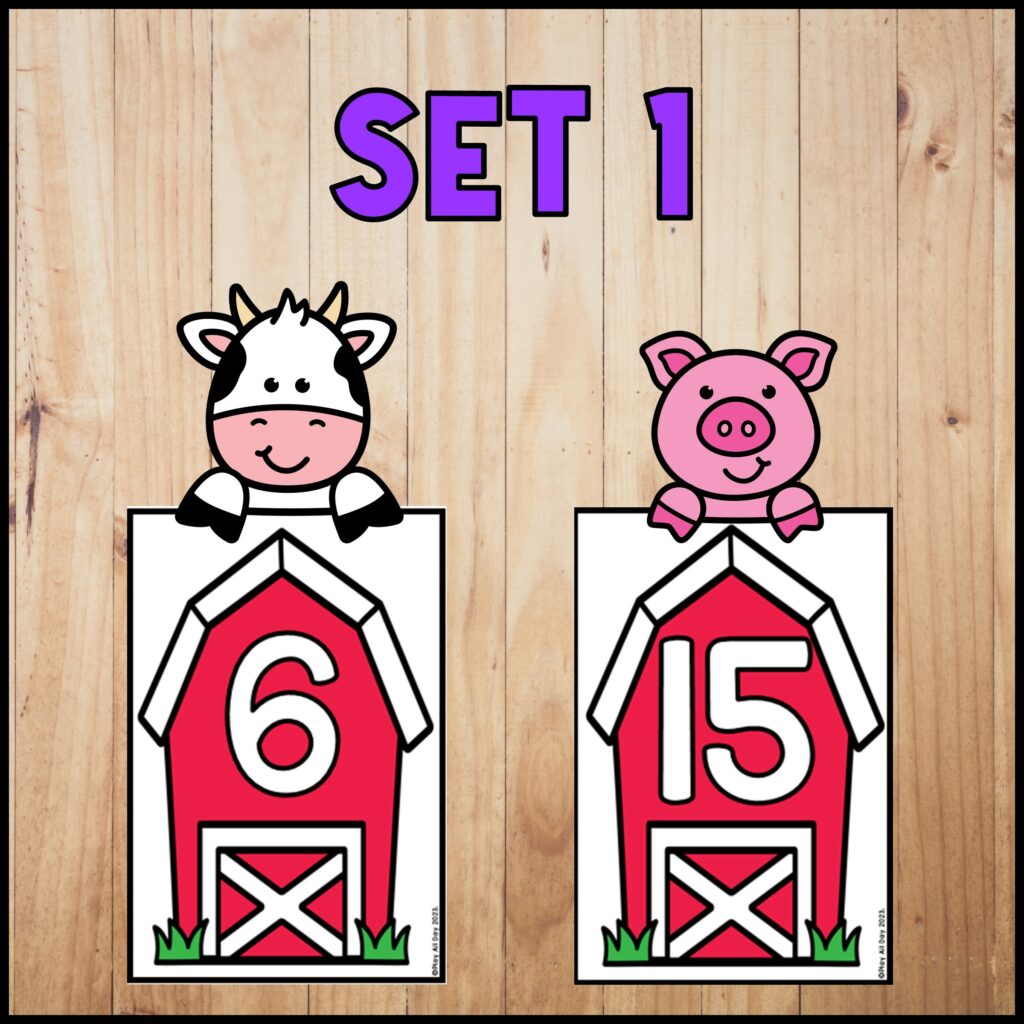 Farm Number Flashcards | Number Recognition Flash Cards | Made By Teachers