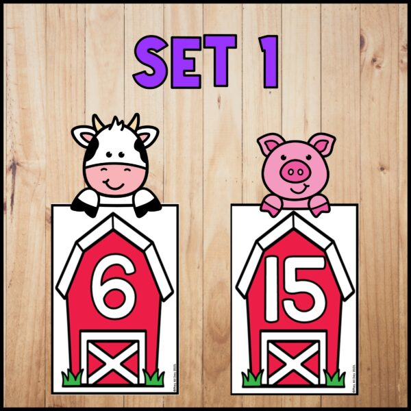Farm Number Flashcards | Number Recognition Flash Cards | Made By Teachers