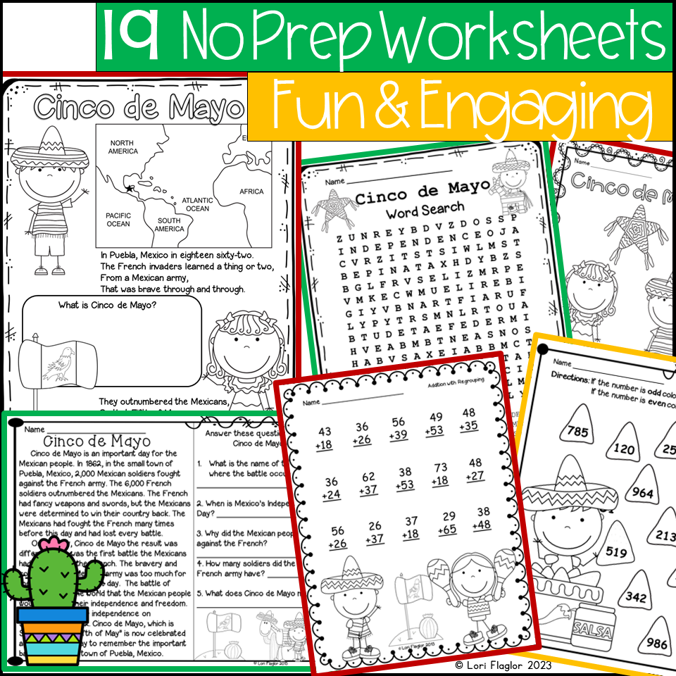 Cinco de Mayo Worksheets | Made By Teachers