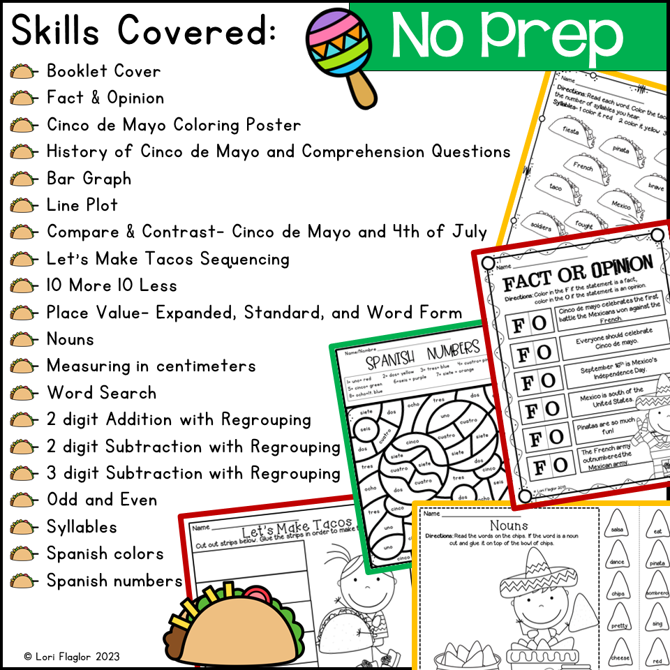 Cinco de Mayo Worksheets | Made By Teachers