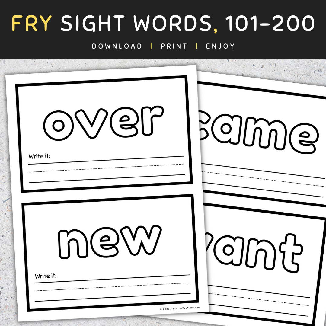 Sight Words Playdough Mat- Fry's 2nd 100, Sight Words Practice ...