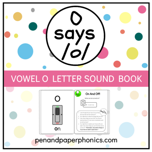 Vowel O Letter Sound Book | Made By Teachers