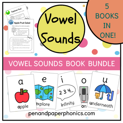 Vowel Letter Sound Book Bundle | Made By Teachers