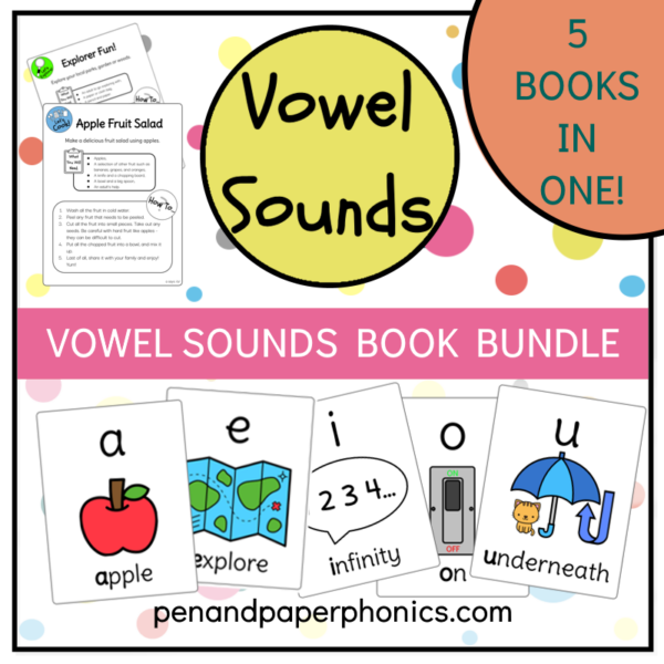 Vowel Letter Sound Book Bundle | Made By Teachers