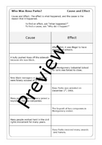 Yona Zeldis McDonough "Who Was Rosa Parks?" worksheets | Made By Teachers