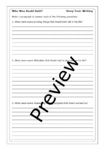 True Kelley "Who Was Roald Dahl?" worksheets | Made By Teachers
