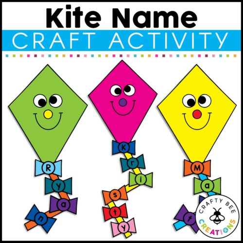 Kite Name Craft | Spring Activities | Summer | Kite Template | Bulletin ...