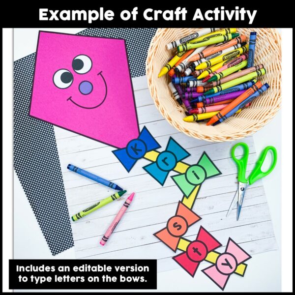 Kite Name Craft | Spring Activities | Summer | Kite Template | Bulletin ...