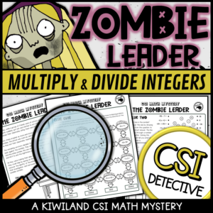 CSI Math Mystery Detective Multiplying and Dividing Integers with ...