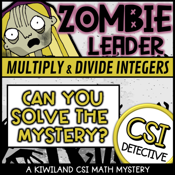 CSI Math Mystery Detective Multiplying and Dividing Integers with ...