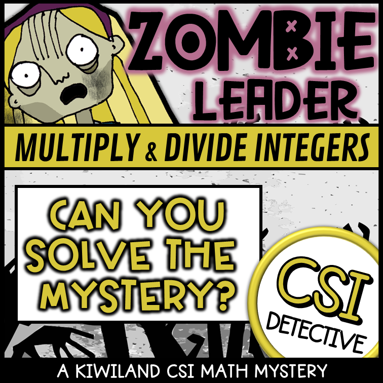 CSI Math Mystery Detective Multiplying and Dividing Integers with ...