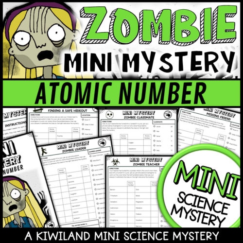 Zombie Atomic Number and Atoms Mini STEM Science Mystery Periodic Table ...