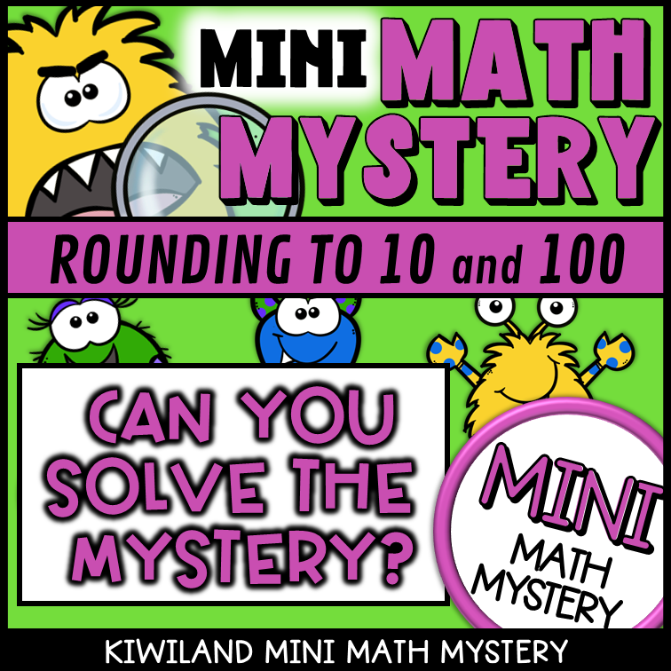 Monster Rounding Numbers to the Nearest 10 and 100 Math Mystery ...