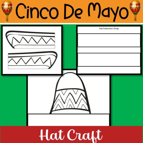 Cinco De Mayo Hat Crown Craft , Sombrero Hat, Mexican Hat | Made By ...
