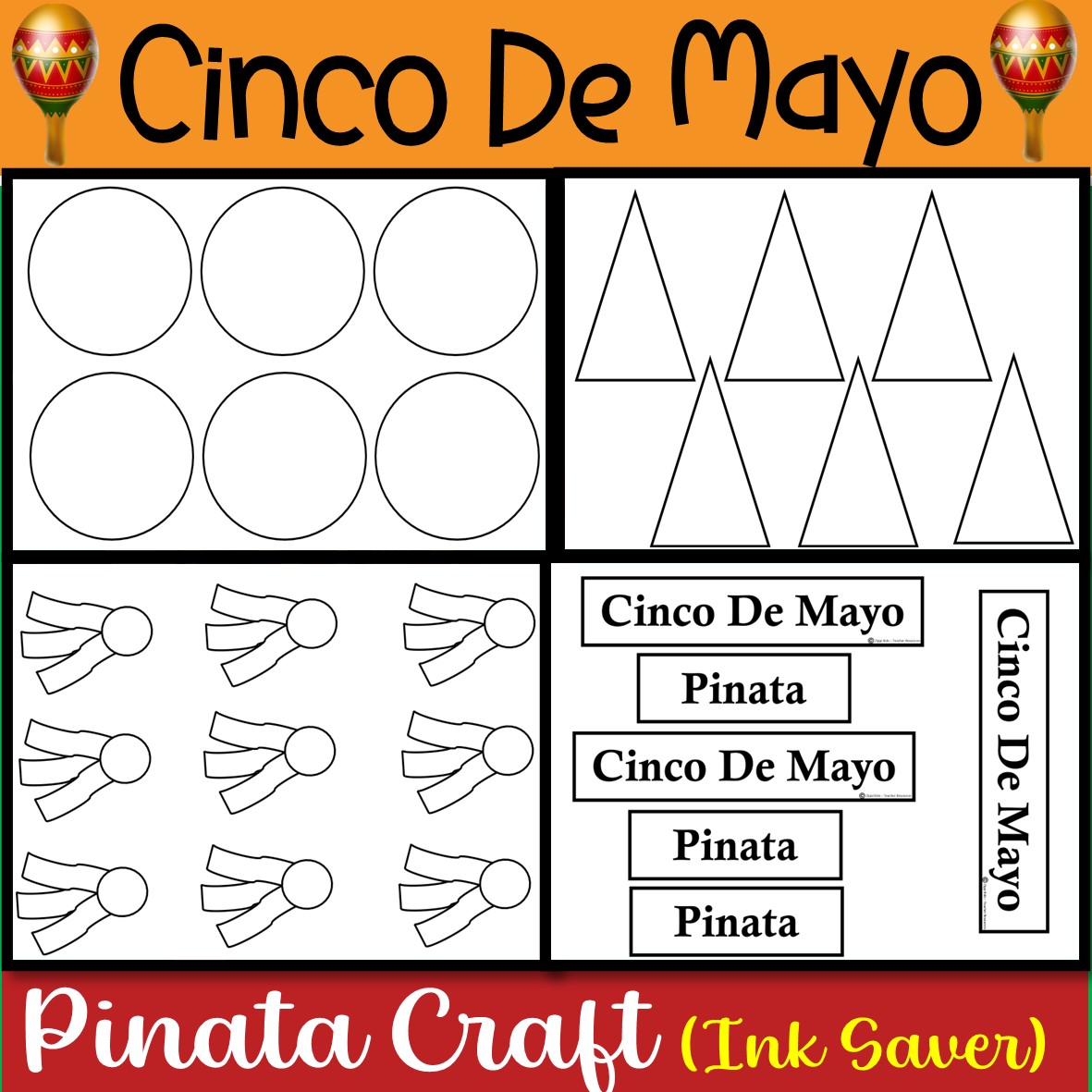 Cinco De Mayo Star Pinata Craft Activities, Holidays around the world ...
