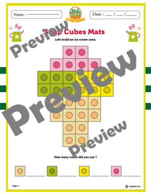 Spring Snap Cubes Mats : Fun Tracing Activities for Preschool and ...