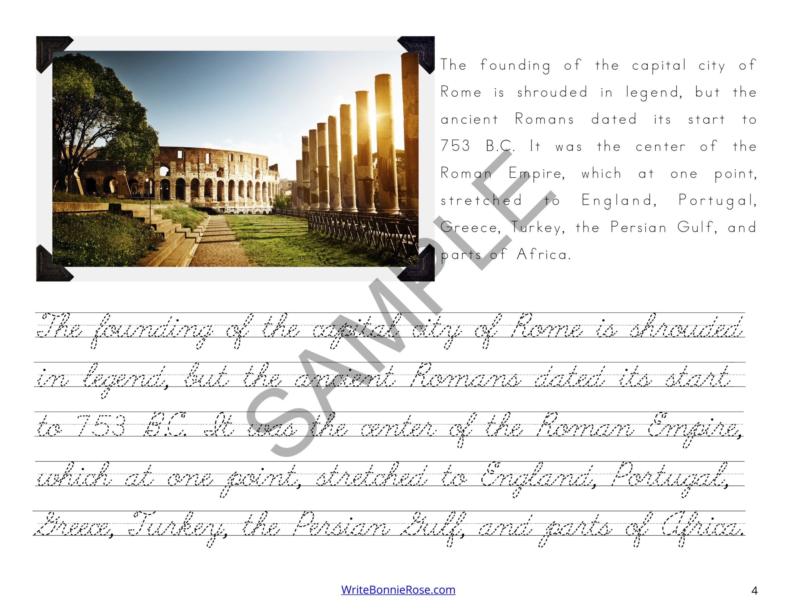 My Book About Italy with Cursive Copywork | Made By Teachers